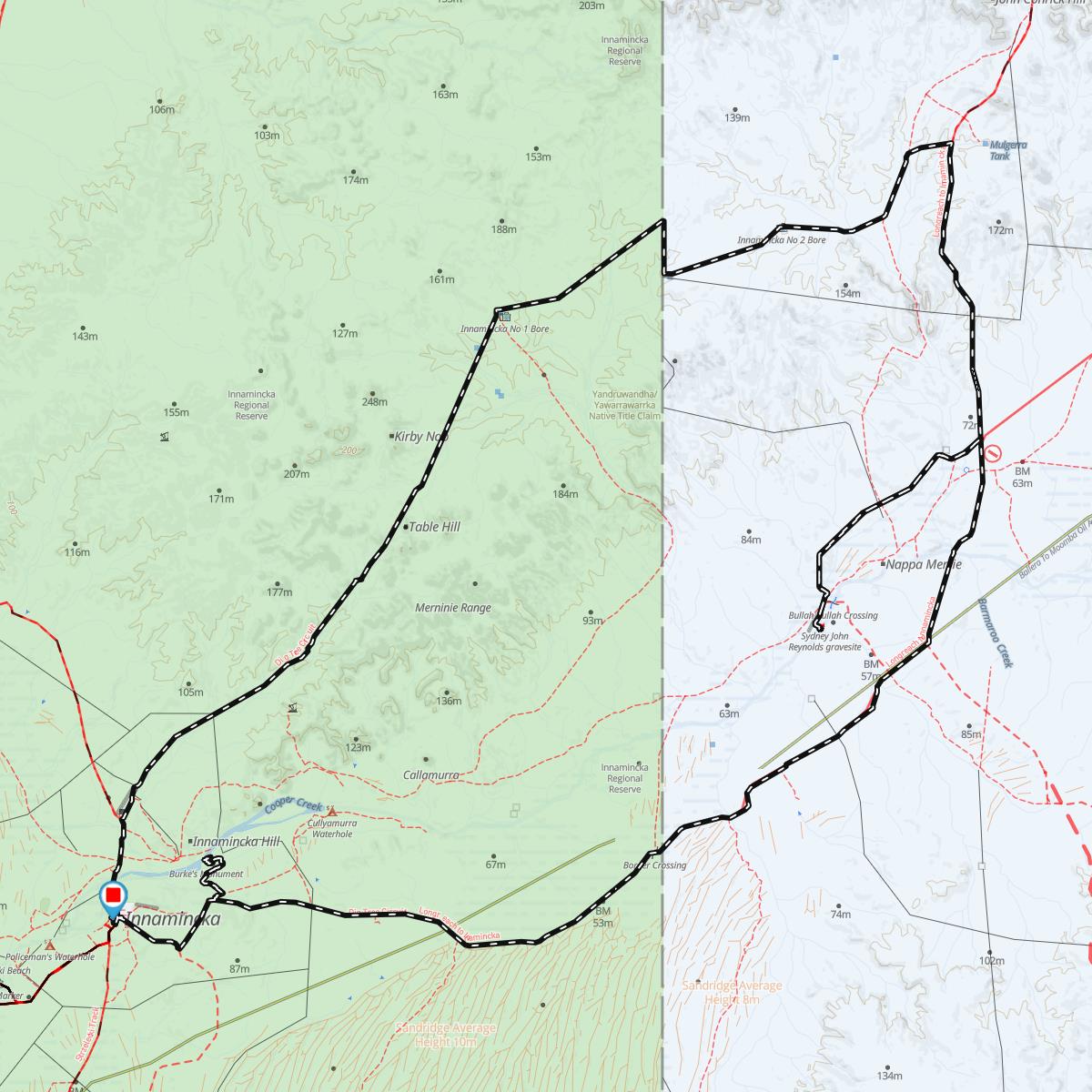 Dig Tree Circuit from Innamincka QLD