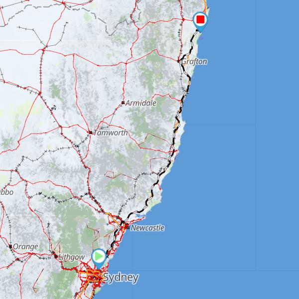 North Turramurra to Evans Head NSW