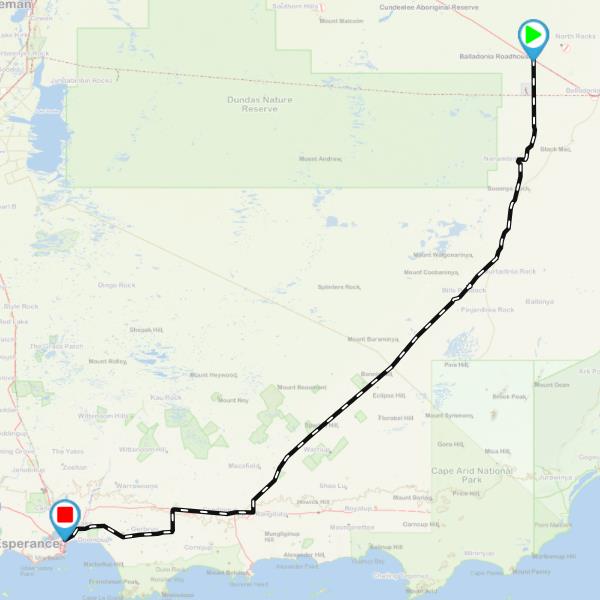 Balladonia to Esperance WA