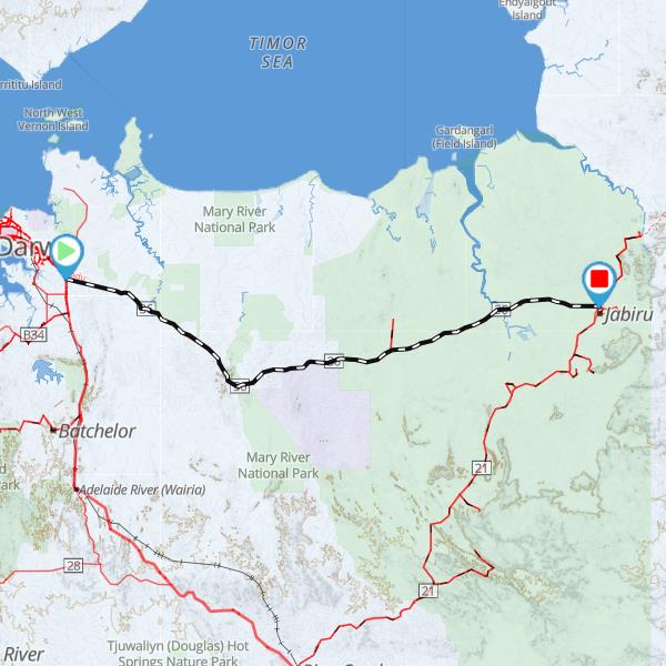 Bees Creek to Jabiru NT