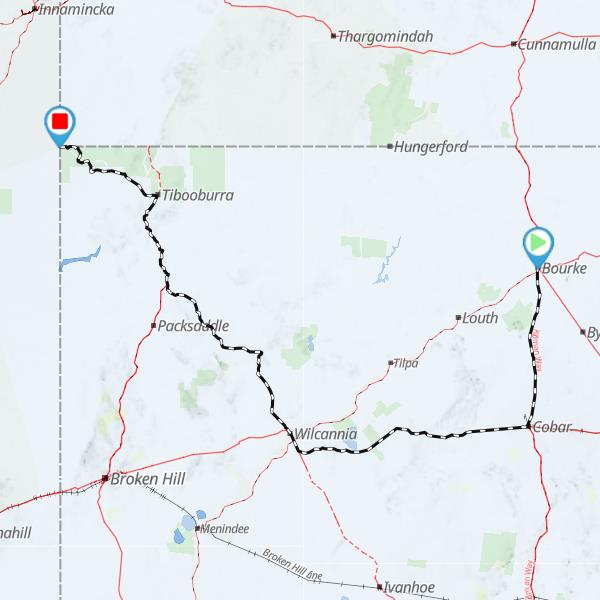 Bourke to Moomba NSW