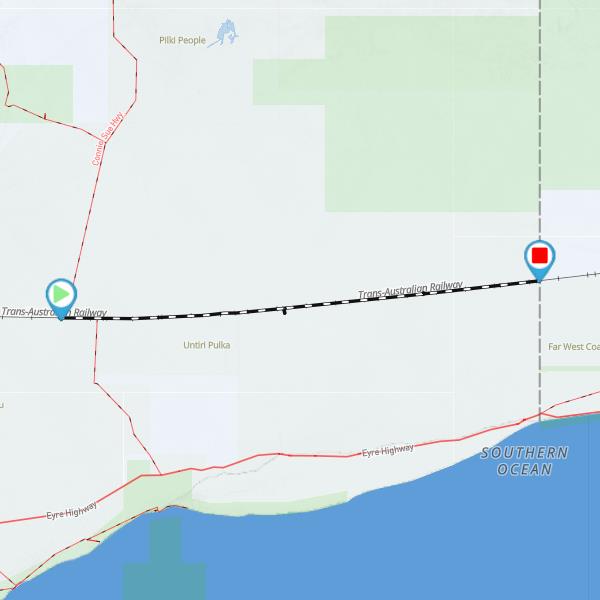 Rawlinna to Deakin WA