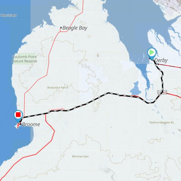 Derby to Broome WA