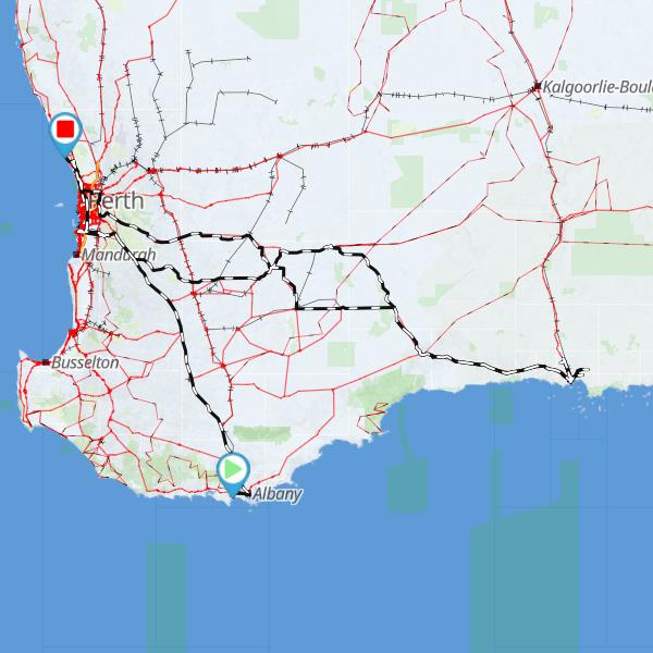 Albany - Jarrahdale - Esperance - Two Rocks WA