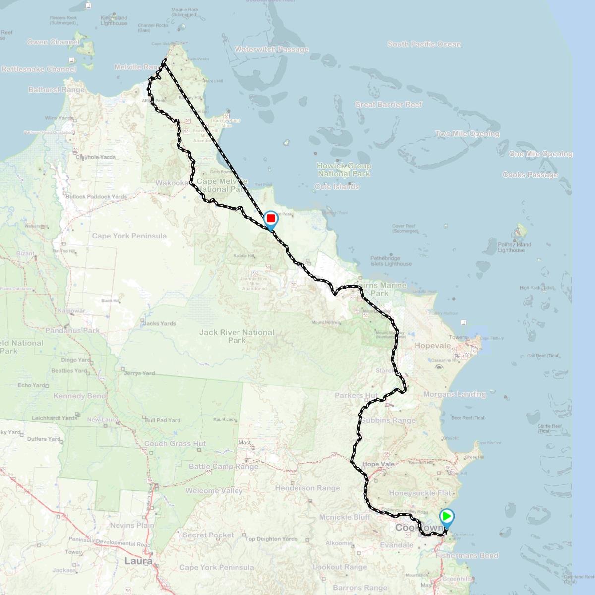 Cooktown to Cape Melville via Starke QLD