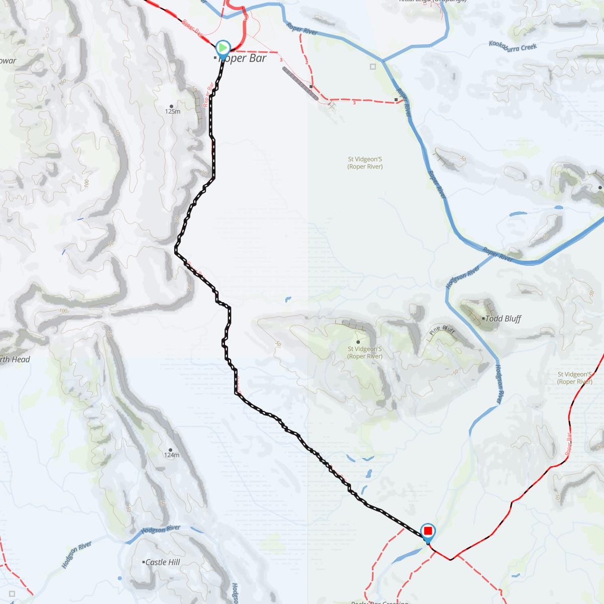 Roper Bar to Queensland Crossing NT