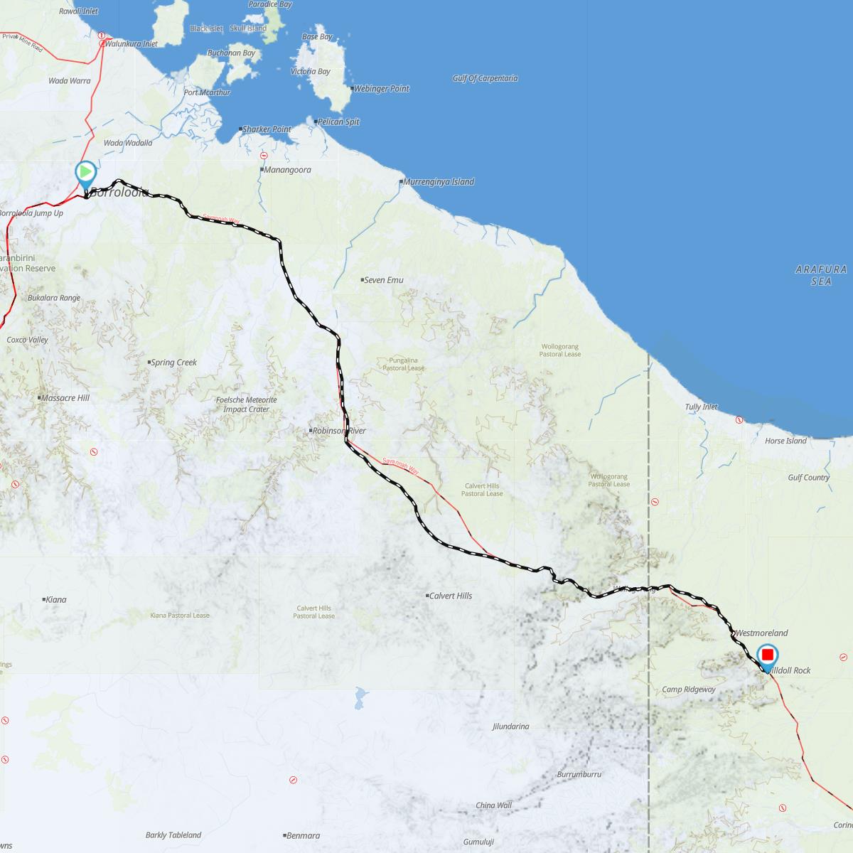 Borroloola to Nicholson NT