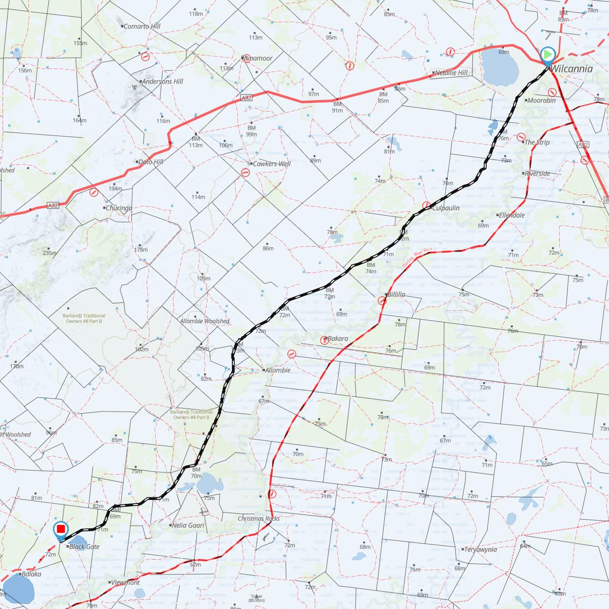 Wilcannia to Menindee NSW