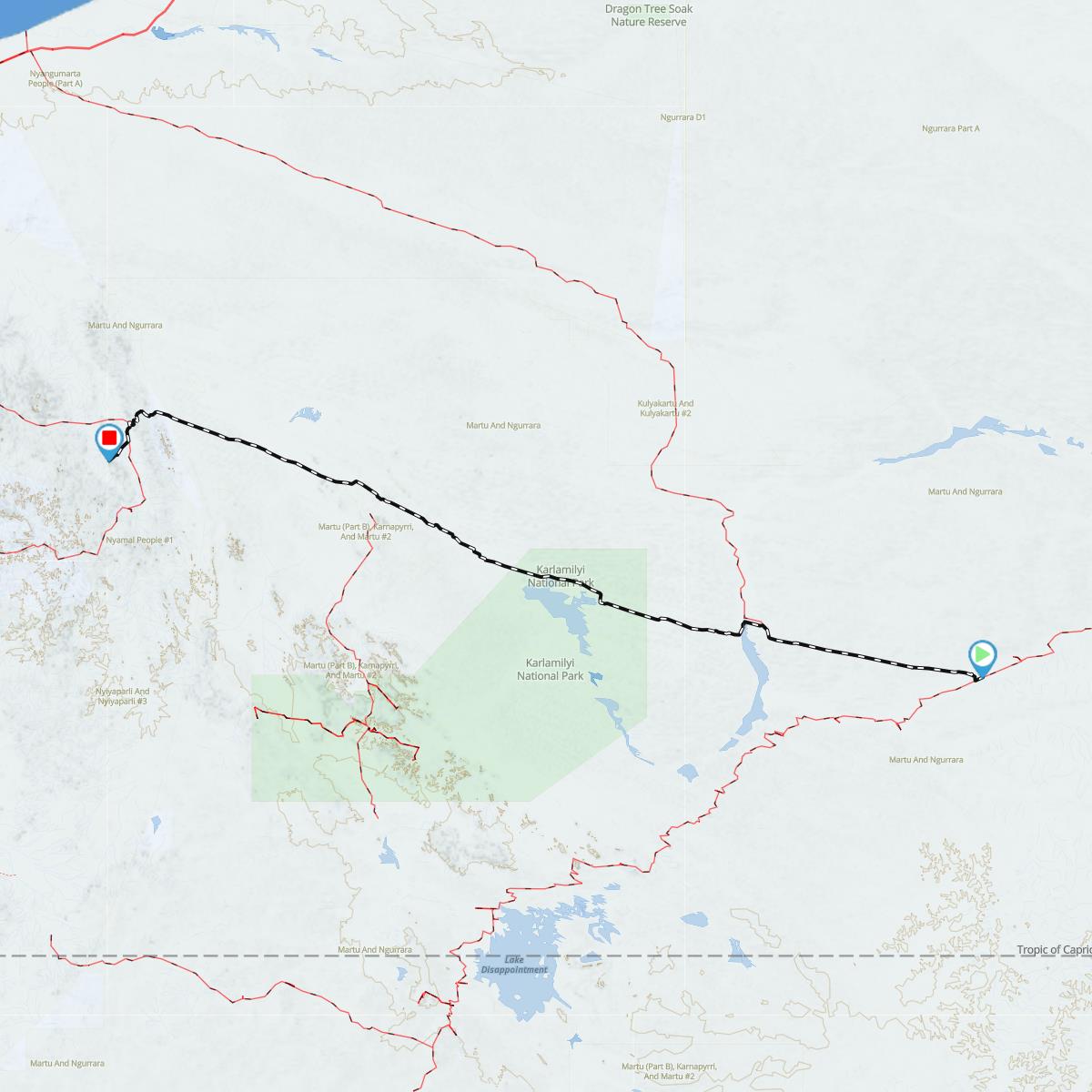 Well 33 to Carawine Gorge WA