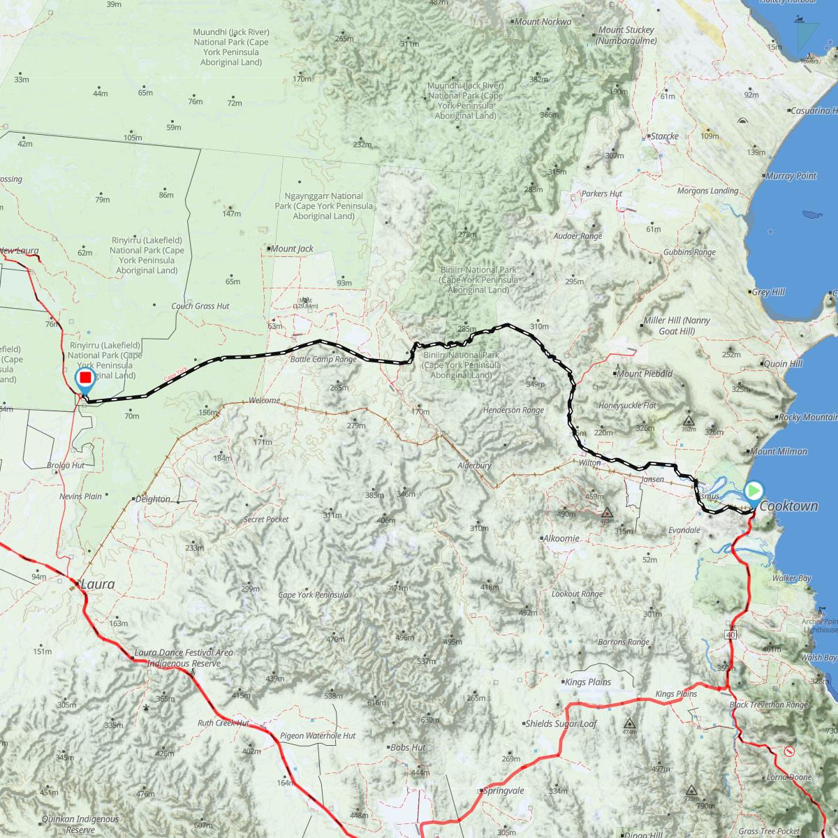 Cooktown to Old Laura Station QLD