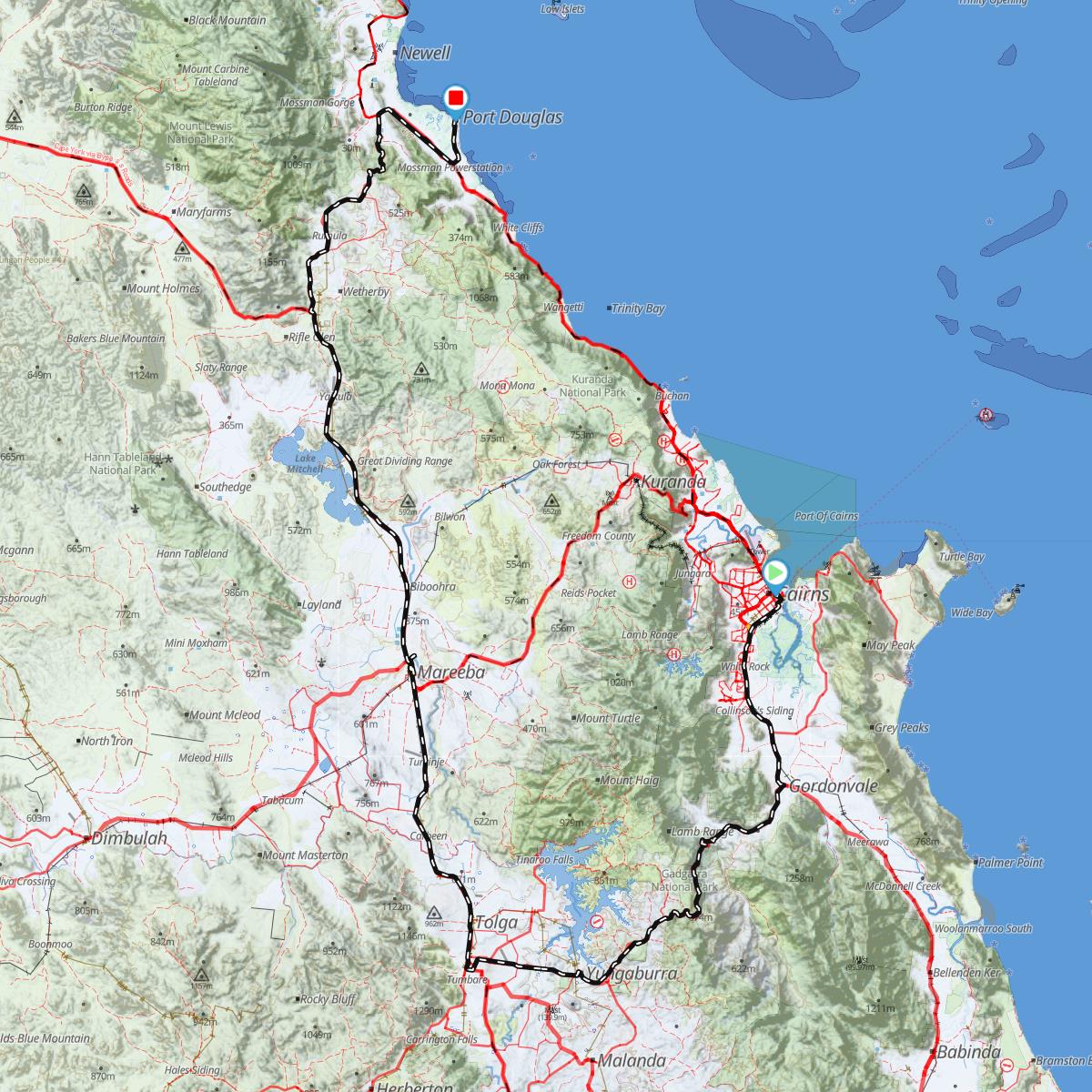 Cairns to Mareeba to Mount Molloy to Port Douglas QLD