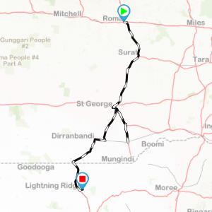 Roma to Lightning Ridge QLD